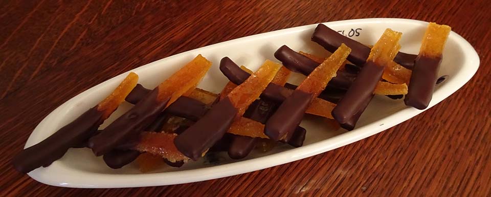 Chocolate dipped candied orange sticks – 1 | SBA's Kitchen @ Home