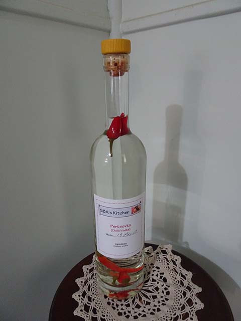 Chilli Vodka | SBA's Kitchen @ Home